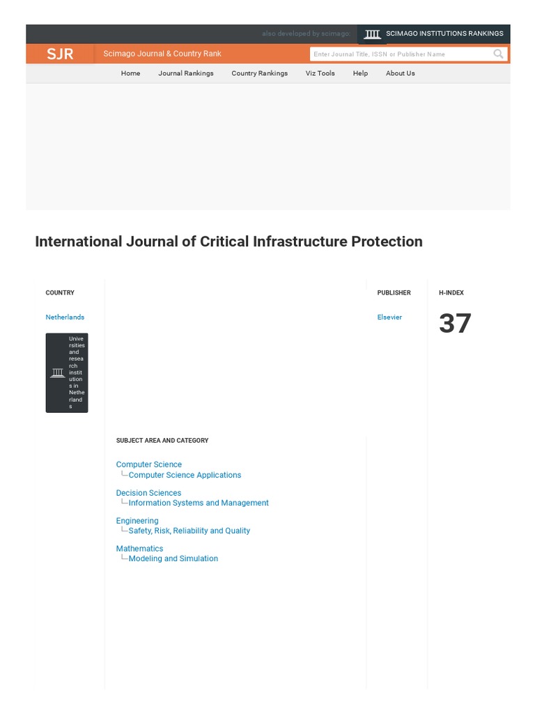 International Journal of Critical Infrastructure Protection | PDF ...