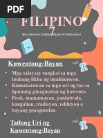 Reynang Matapat Maikling Kuwento - Grade 7 | PDF