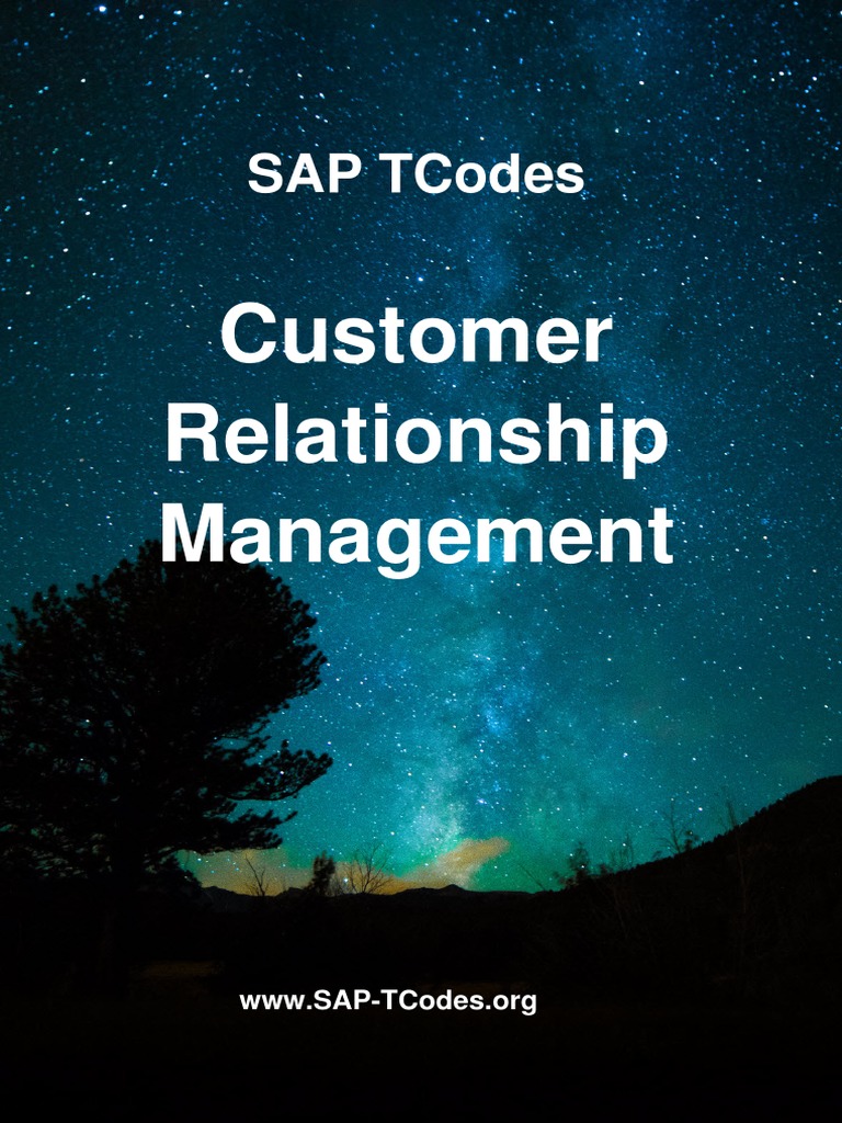 SAP Transacciones Lista y Analisis Completo SAP-TCodes - Module - CRM ...