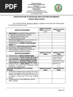 Checklist and Omnibus For Teacher Applicants | PDF | Licensure ...