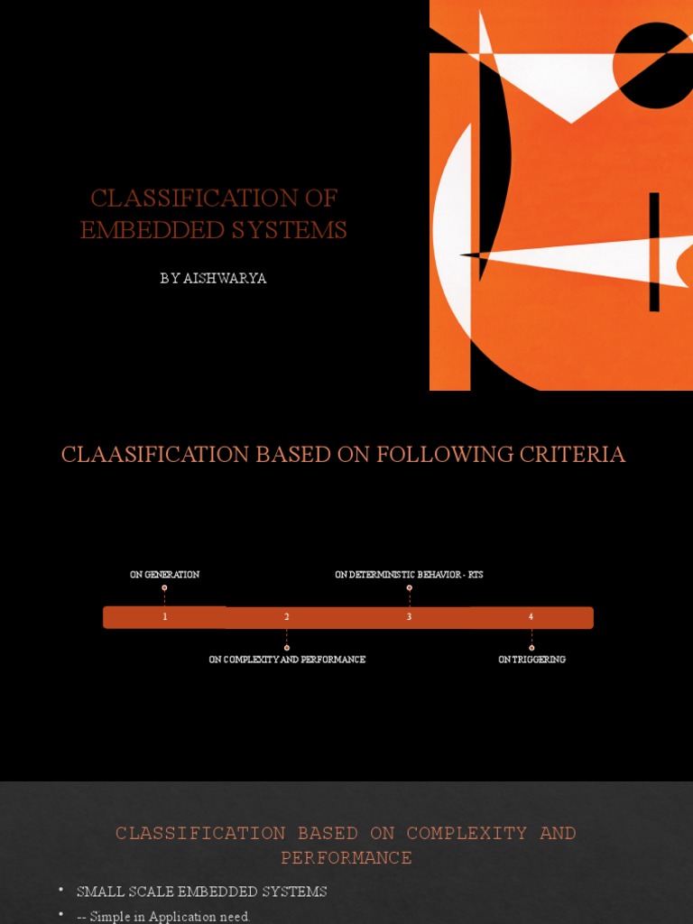 Classification of Embedded Systems | PDF