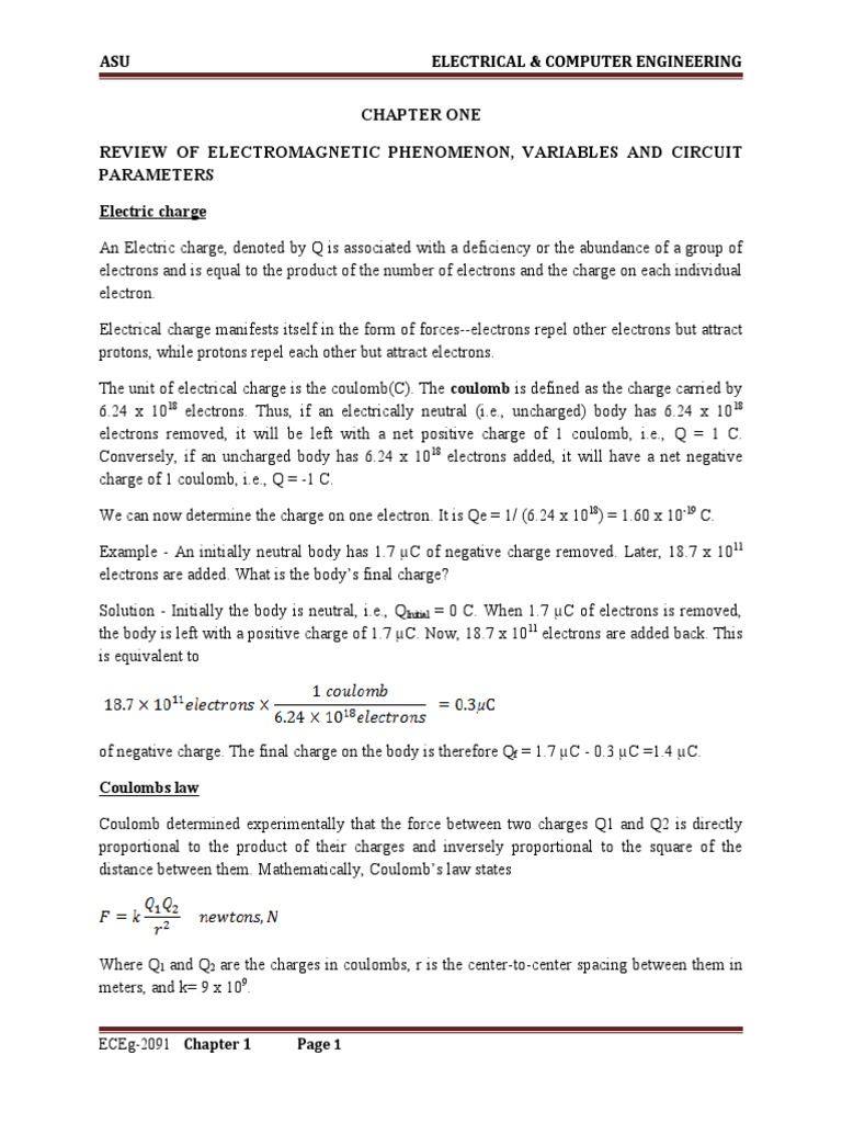 Chapter 1 | PDF | Inductance | Inductor