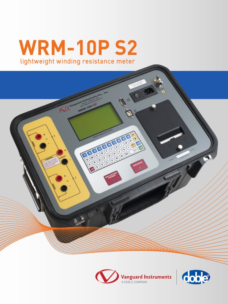 WRM-10P S2: Lightweight Winding Resistance Meter | PDF | Transformer ...