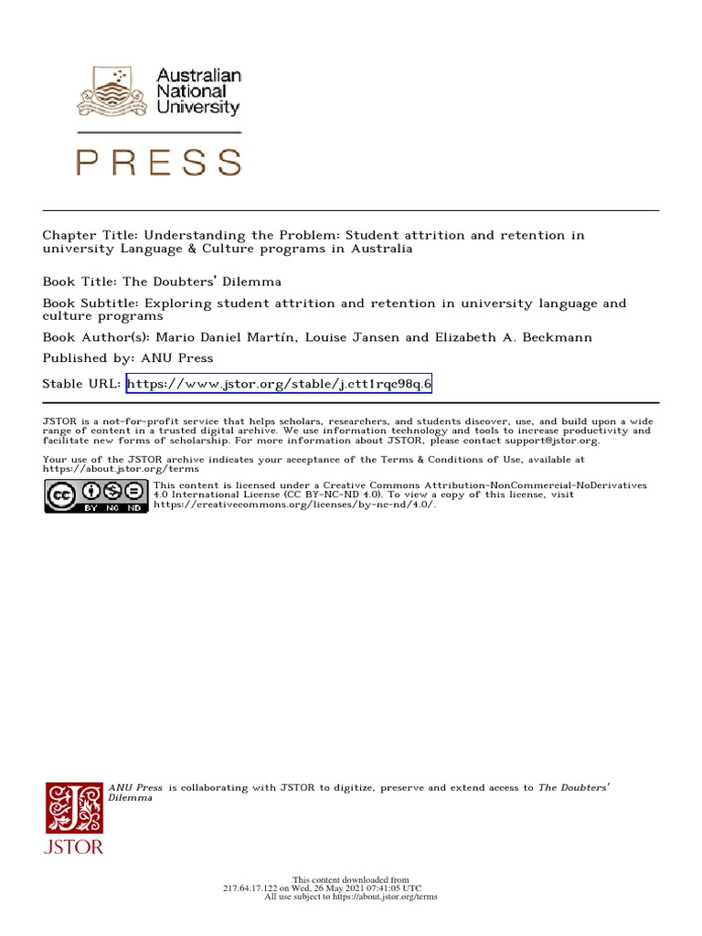 Understanding The Problem Student Attrition | PDF | University | Educational Assessment