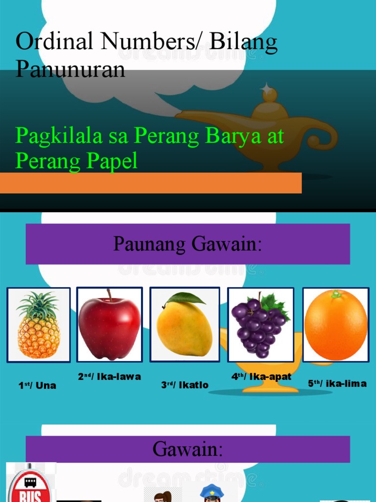 Ordinal Numbers Worksheet in Tagalog | PDF