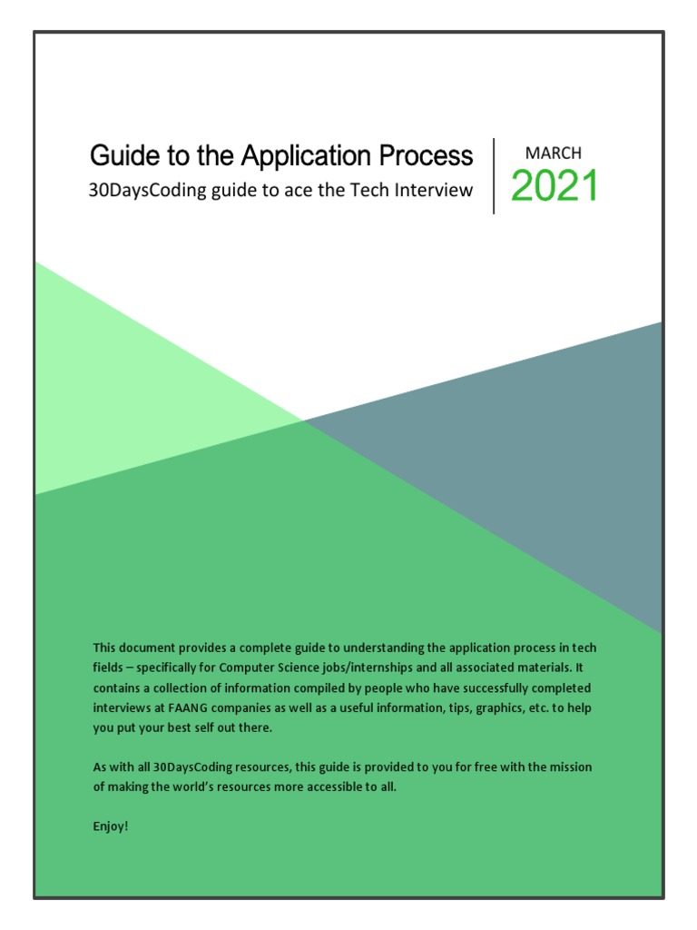 Tech Interview Guide | PDF | Interview | Recruitment