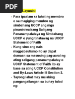 A Catechetical Guide On The Uccp Statement of Faith | PDF