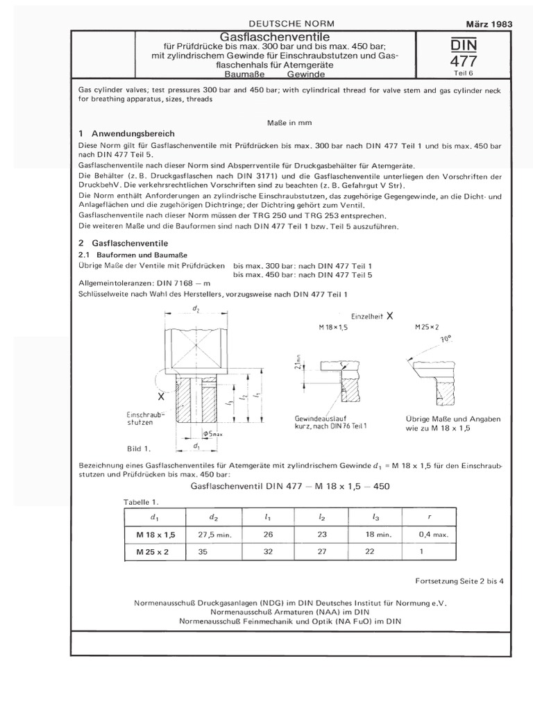 Din 477-6 1983-03 | PDF