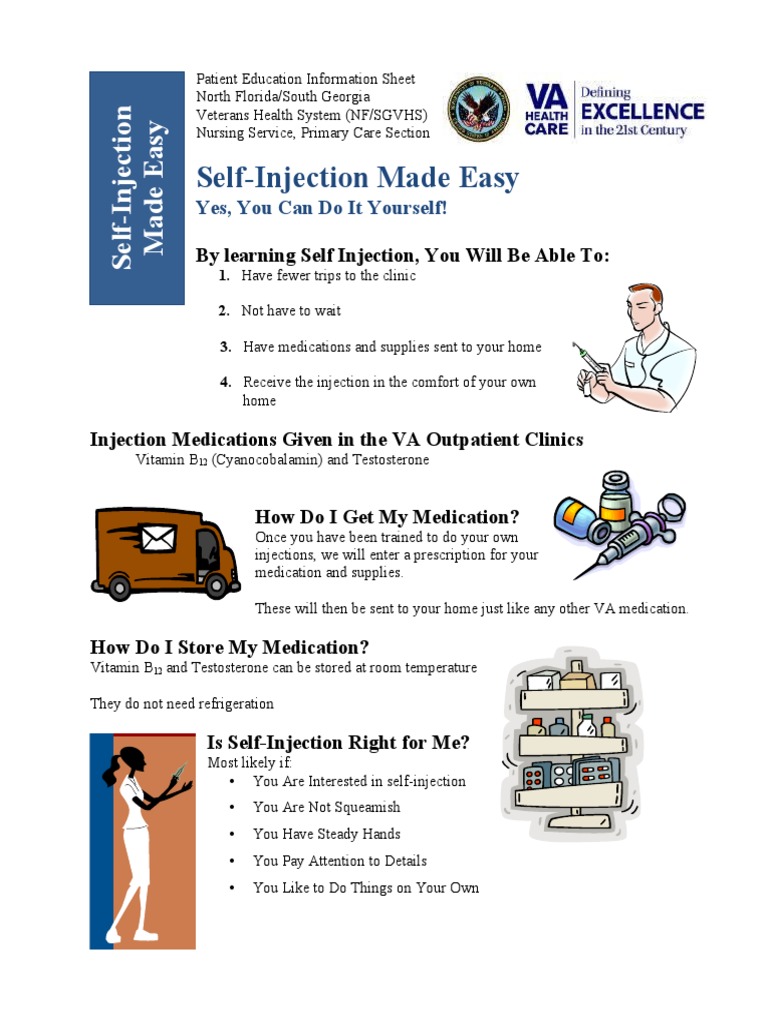Self Injection Made Easy | PDF | Injection (Medicine) | Syringe