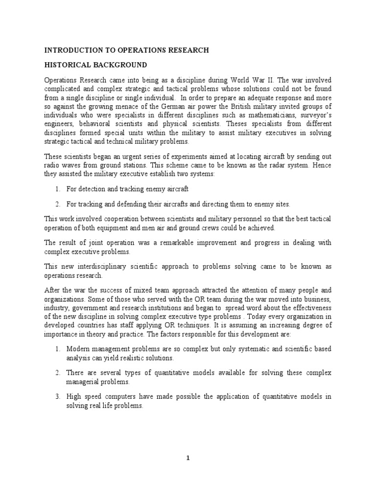 Introduction To Operations Research | PDF | Mathematical Optimization | Linear Programming