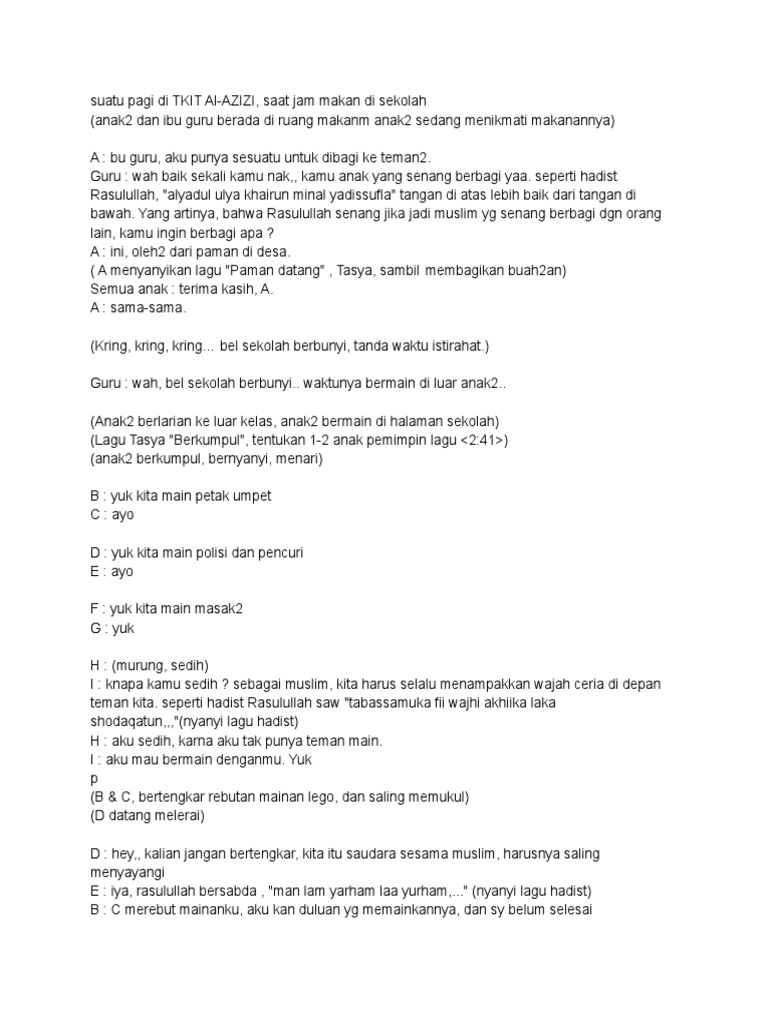 Naskah Drama Perpisahan 2021 | PDF