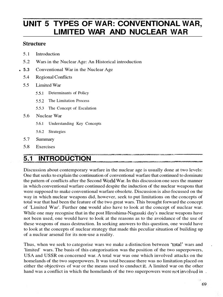 05 Classical Types of War | PDF | Deterrence Theory | Crime & Violence
