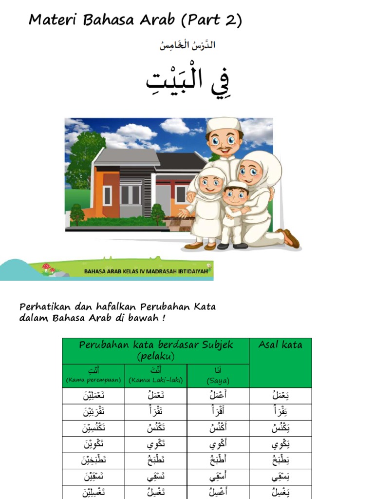Bahasa Arab Durus 5 Part 2 Dan Petunjuk | PDF | Seni & Disiplin Bahasa | Kajian Bahasa Asing