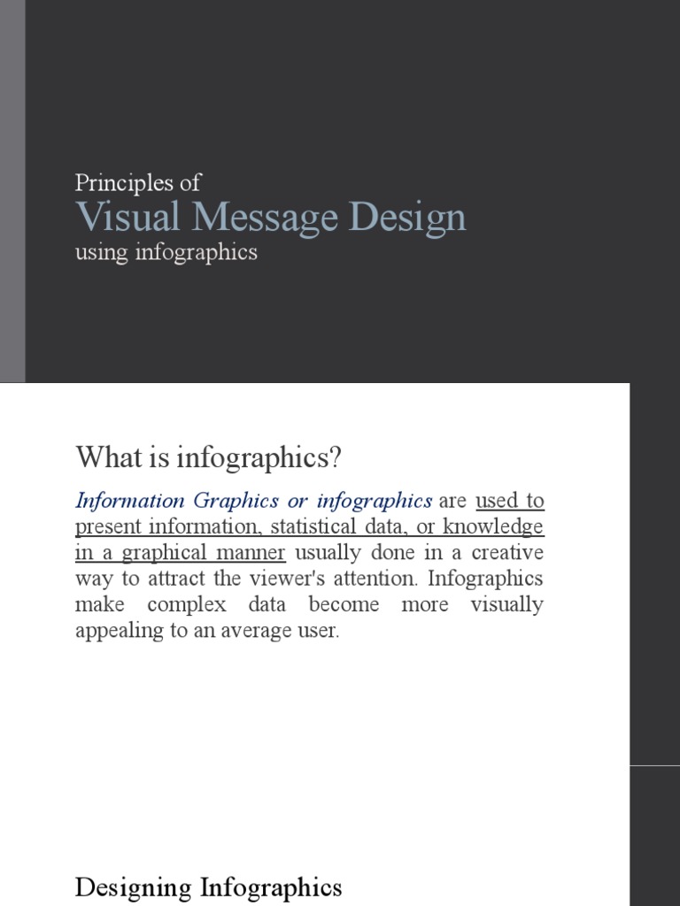 Principles of Visual Message Design Using Infographics | PDF ...