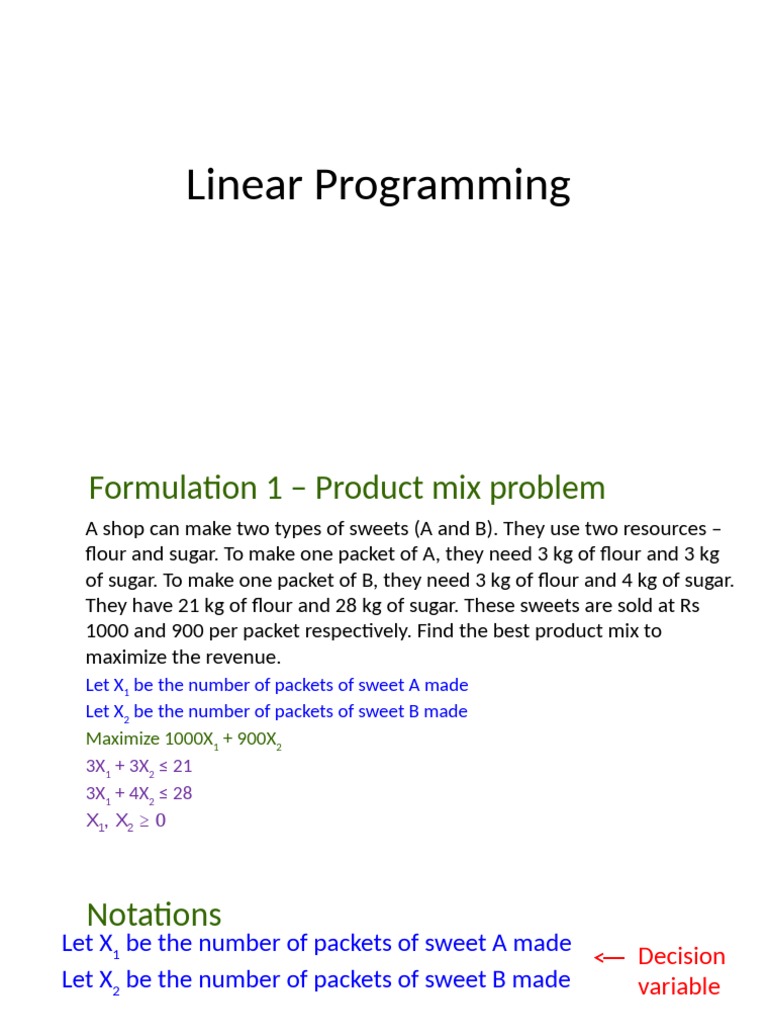 Linear Programming | Download Free PDF | Mathematical Optimization | Algorithms