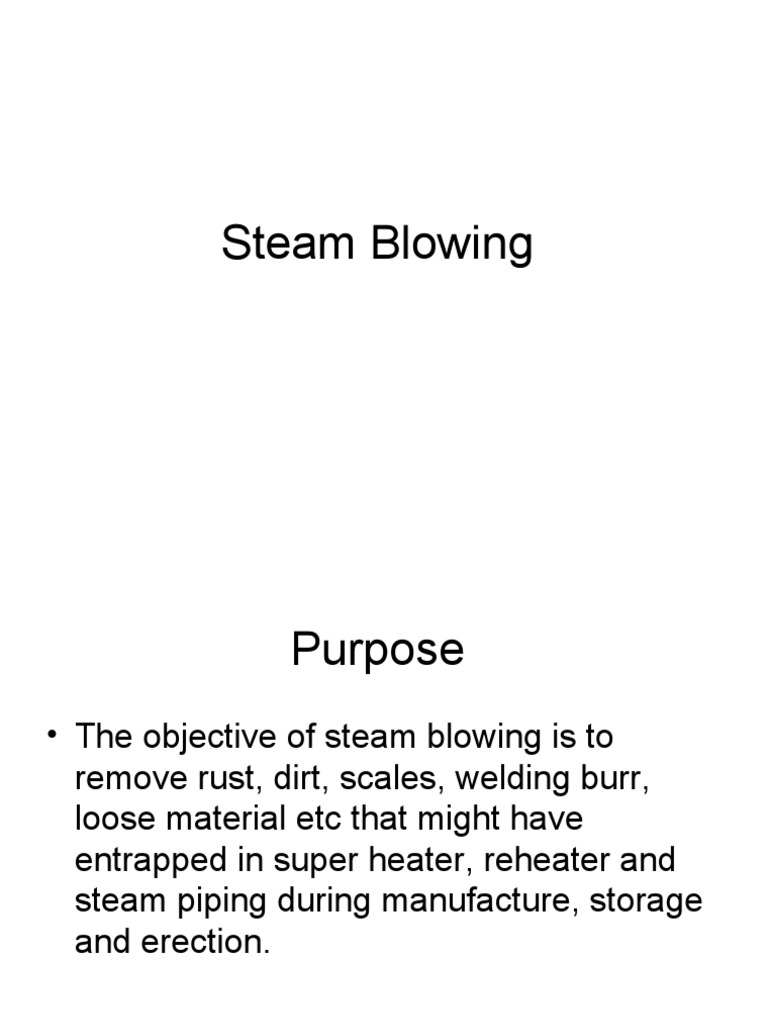 Steam Blowing Velocity and Cleaning Forces | PDF | Fluid Dynamics | Gases
