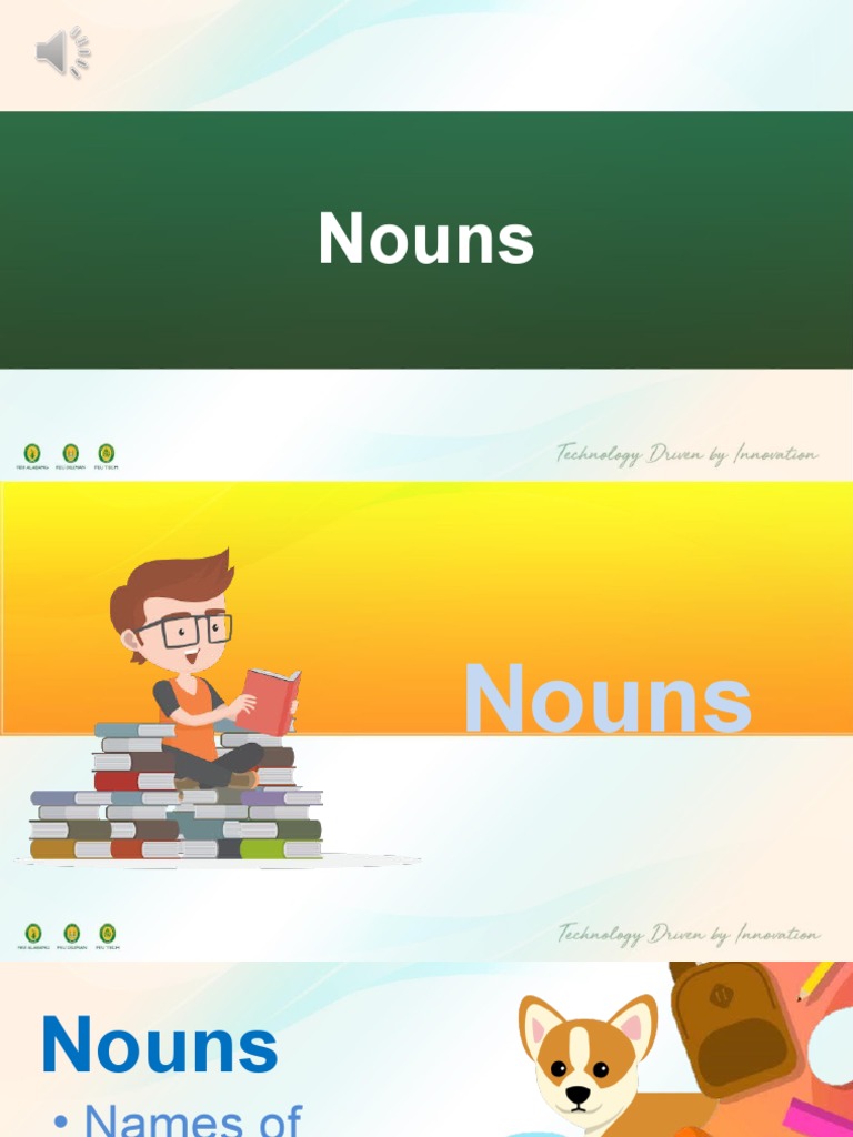 Nouns Persons Places Things Pdf Plural Language Families