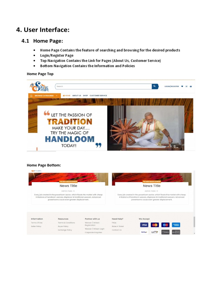 User Interface For SRS | PDF | Internet | World Wide Web