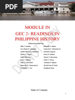Ge 2 Readings in Philippine History Module | PDF | Foreign Language Studies | History