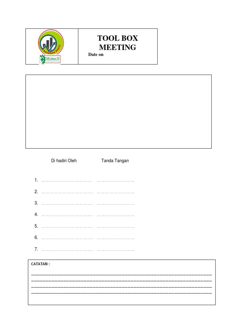 Tool Box Meeting | PDF