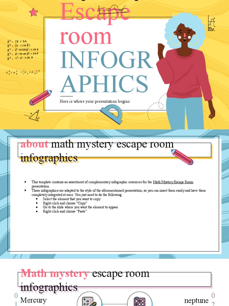 Math Mystery Escape Room Infographics by Slidesgo | PDF | Planets ...