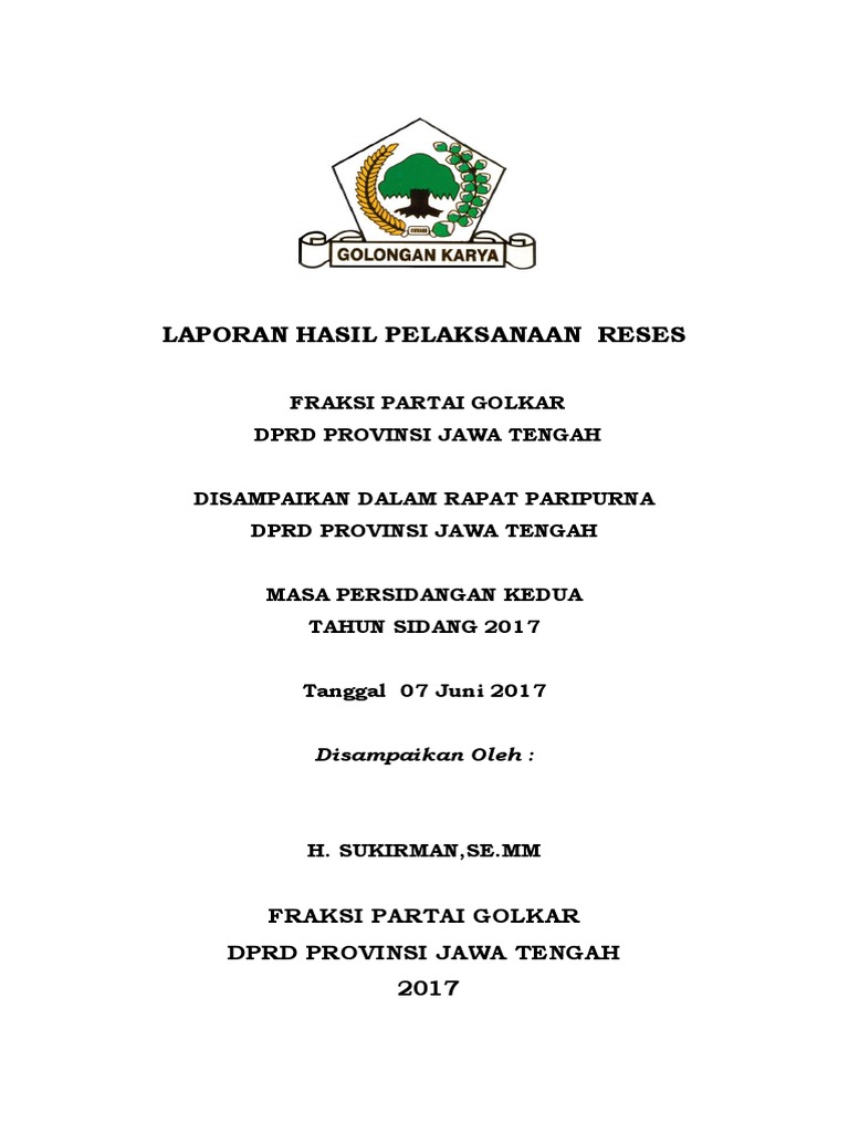 Reses Golkar | PDF