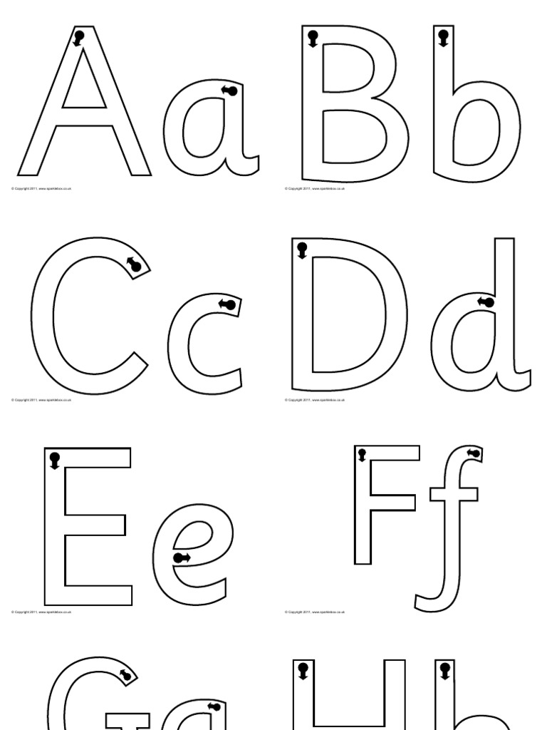 Large Alphabet Letters For Tracing | PDF