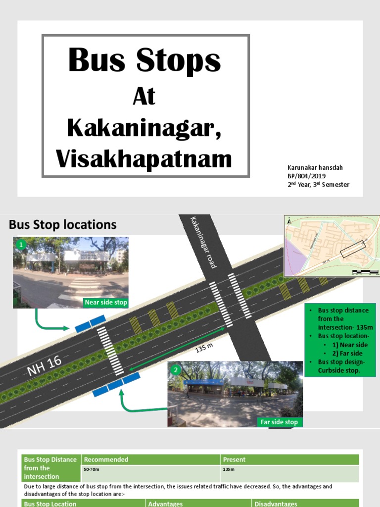 Bus Stops at Kakaninagar, Vishakapatnam | PDF | Traffic | Intersection ...