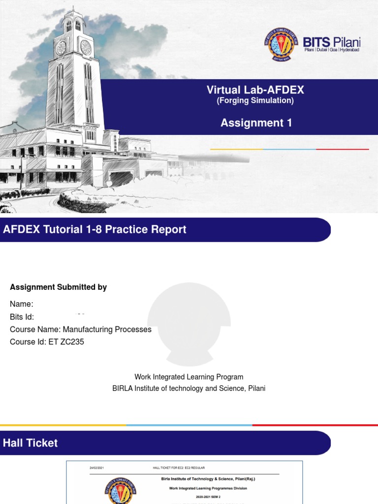 Virtual Lab-AFDEX: (Forging Simulation) | PDF | Rolling (Metalworking ...