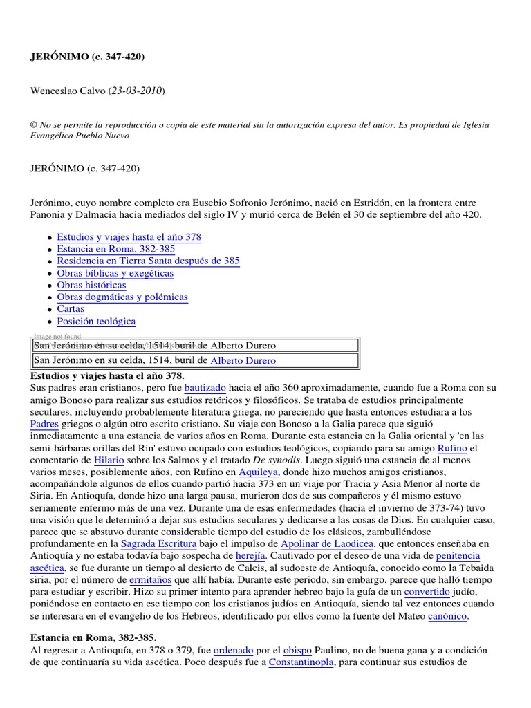 15 San Jeronimo | PDF | Jerome | Biblia
