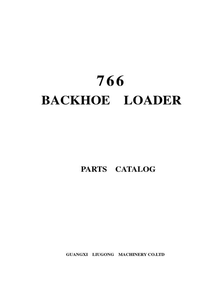 Taylor Way 766 Backhoe Parts Catalog | PDF | Transmission (Mechanics ...