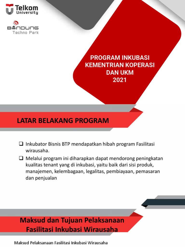 PROGRAM INKUBASI BTP | PDF