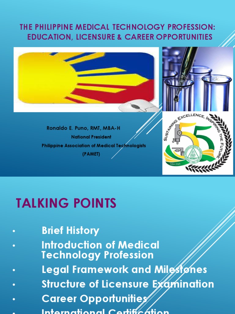 The Philippine Medical Technology Profession: Education, Licensure ...
