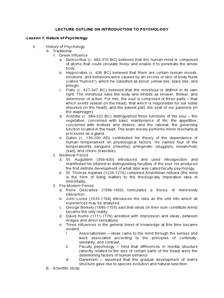 Intro to Psychology: Key Figures | PDF | Psychology | Idea