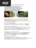 Mathematics Helps Organize Patterns and Regularities in The World | PDF ...