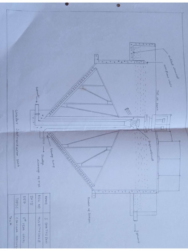 Rectangular and Circular Sedimentation Tank | PDF