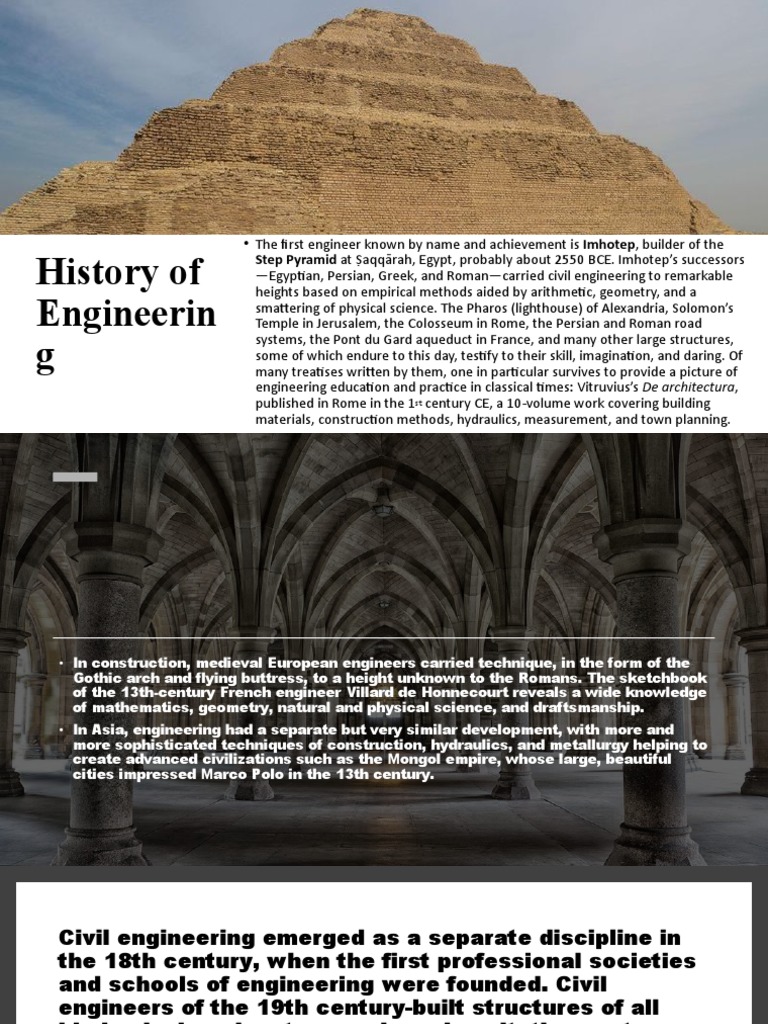 History of Engineerin G: Step Pyramid at Aqqārah, Egypt, Probably About ...