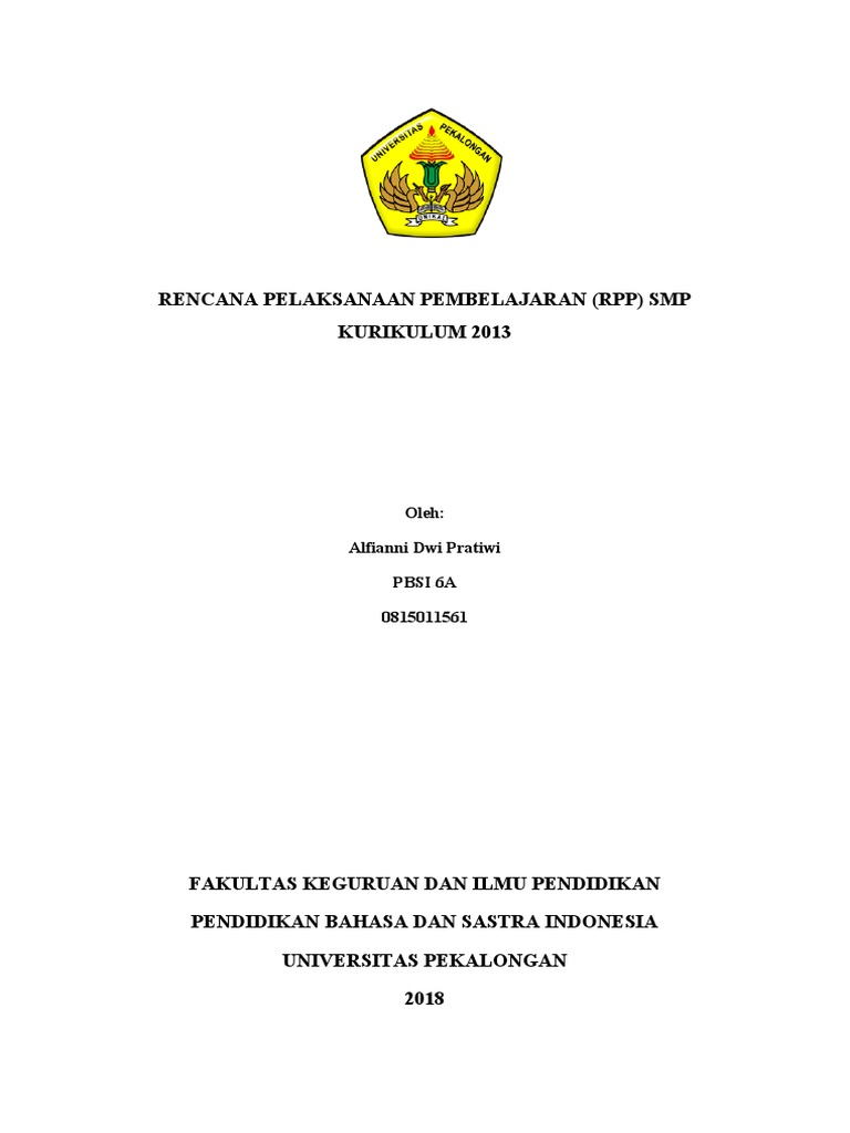 RPP Puisi Rakyat (Alfi) | PDF