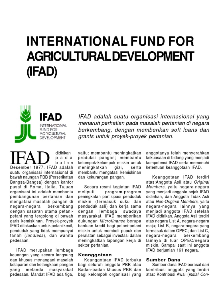 Ifad | PDF