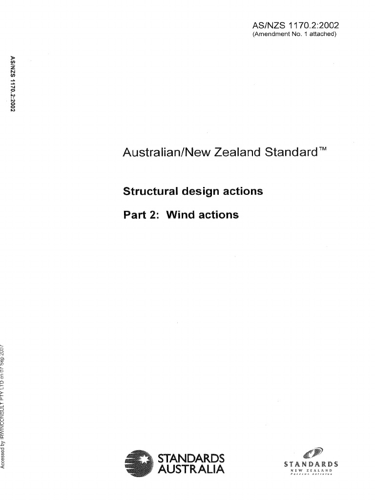 AS1170.2 - Wind | PDF