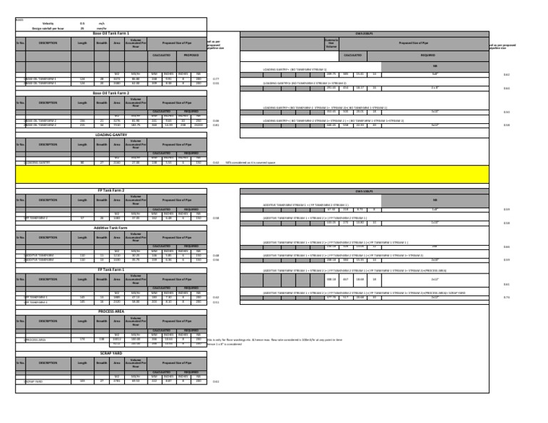 90-0rg2n-Is-036 - Ows Line Size Calculations | PDF | Inch | Length