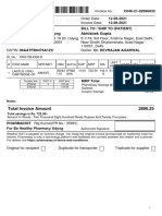 Pharmacy Bill Format with GST Details | PDF