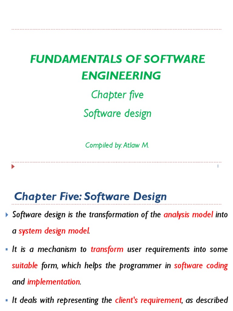 SE Chapter 5 - Software Design | PDF | System | Use Case