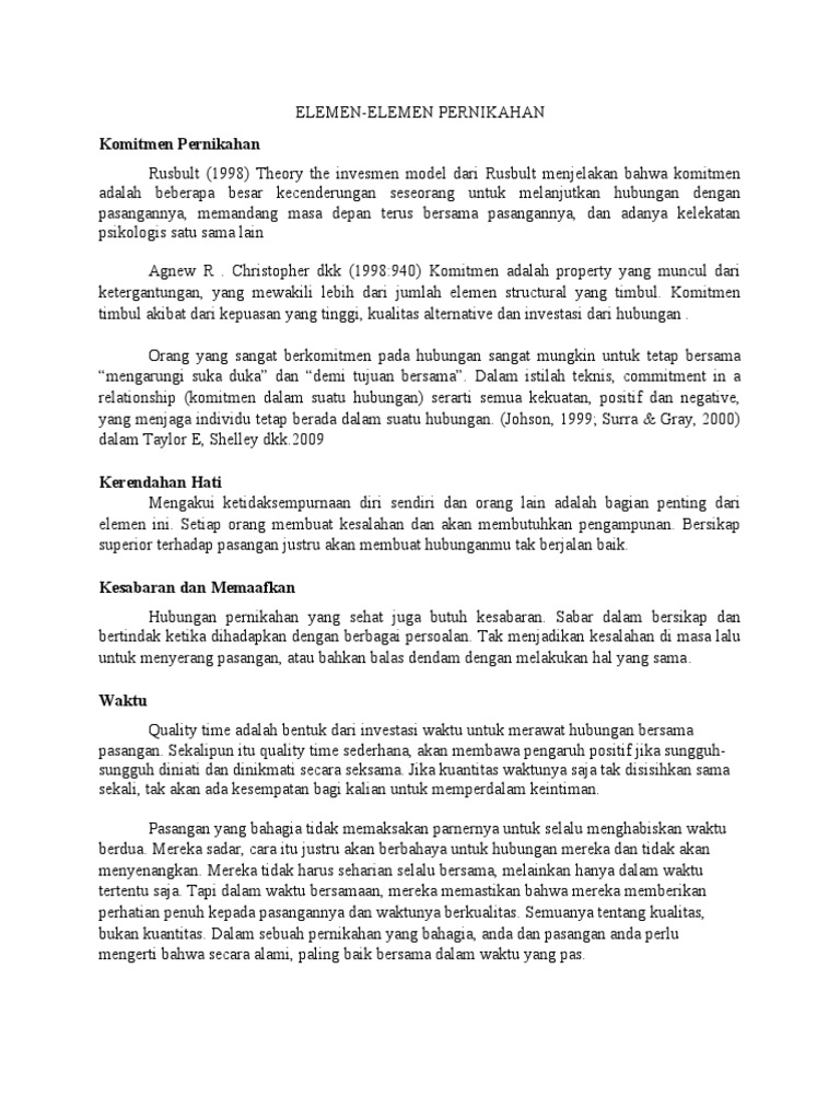 Elemen Pernikahan | PDF | Kesehatan Holistik