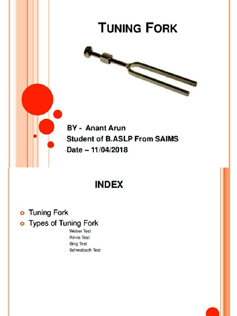 Tunning Fork Test | PDF