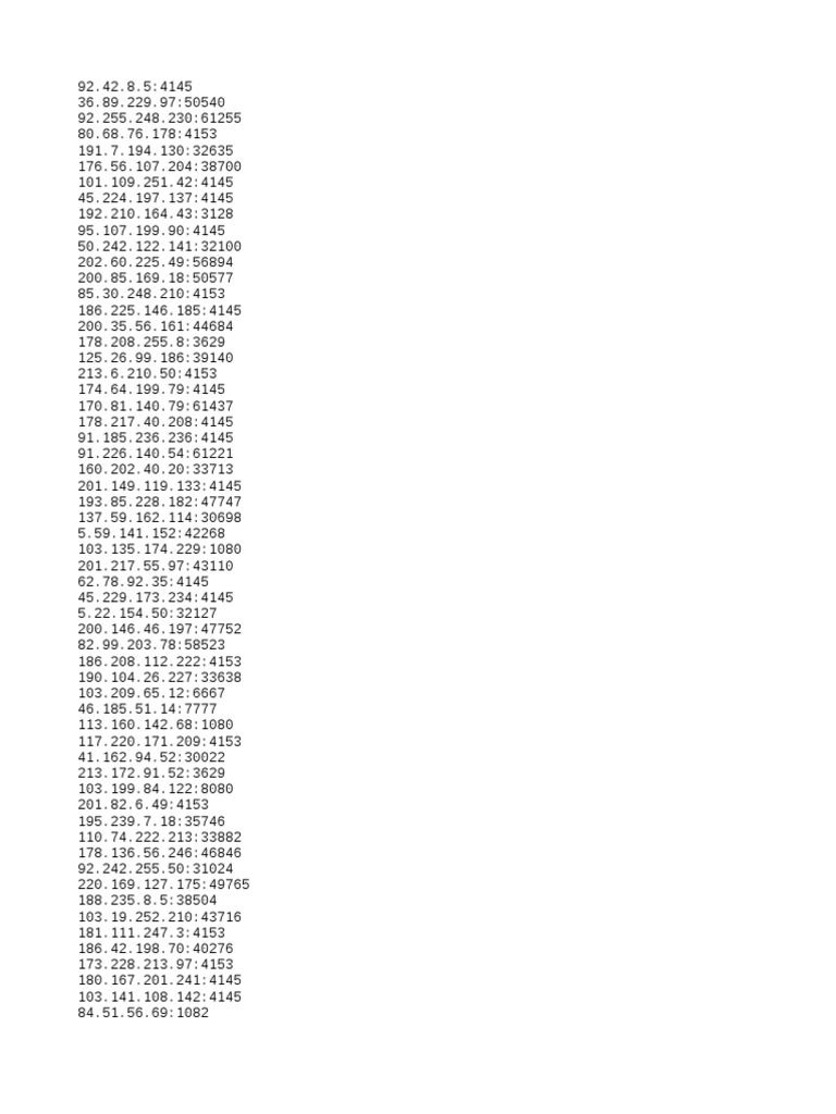 Socks4 Proxies | PDF