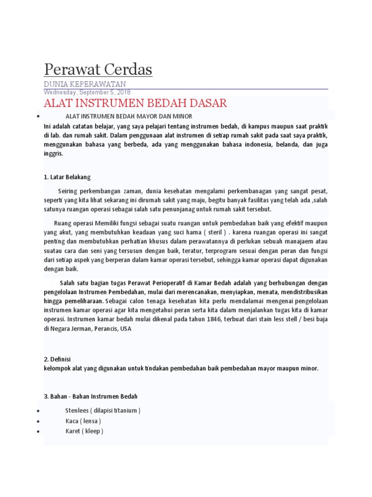 Instrumen Bedah | PDF