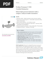 Proline Promass F 300 Flowmeter Guide | PDF | Density | Flow Measurement