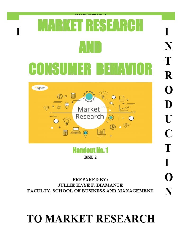 Market Research Handout No. 1 | PDF | Marketing | Marketing Research