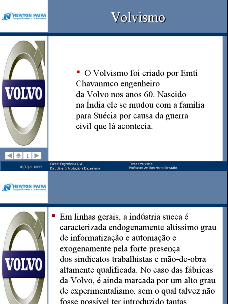 Volvismo | PDF | Business | Engenharia